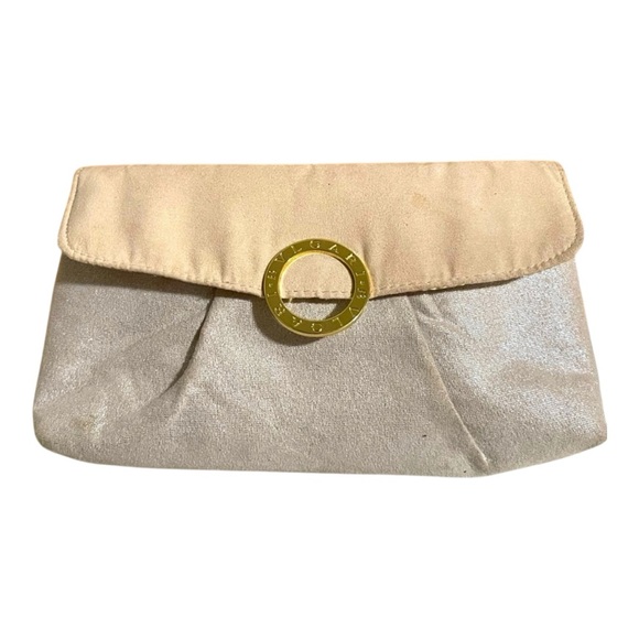 BVLGARI | Bags | Elegant Cream And Gold Clutch | Poshmark